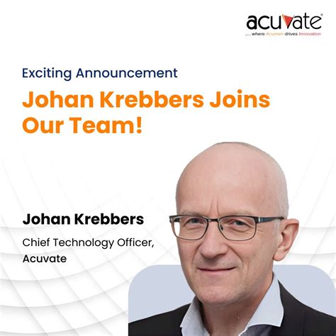 Acuvate On Linkedin Techinnovation Welcomejohan Innovationleaders