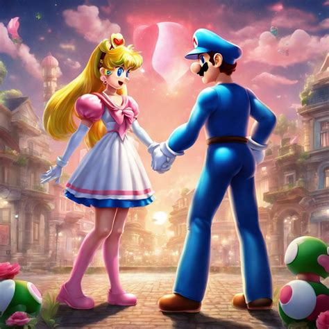 Super Mario Sailor Moon And The Fanart
