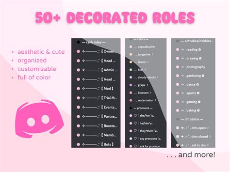 Aesthetic Pink Discord Server Template Digital Download Etsy