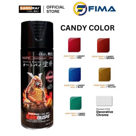 Samurai Spray Candy Colour Chrome Colour Shopee Malaysia