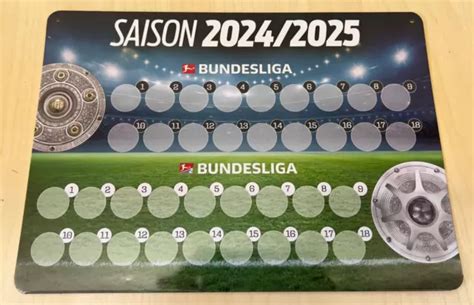 Sportbild Magnettabelle Saison 202425 Bundesliga Fussball Mit Magnete