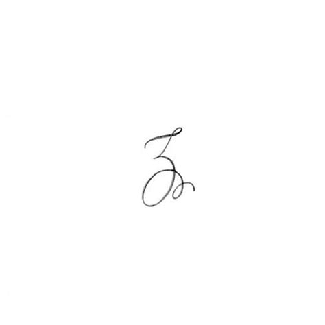 Cursive Z Tattoo