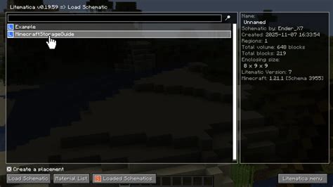 Litematica Mod Guide How To Use