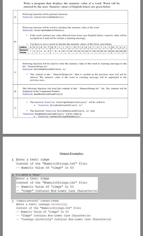 Solved Write A Program That Displays The Numeric Value Of A