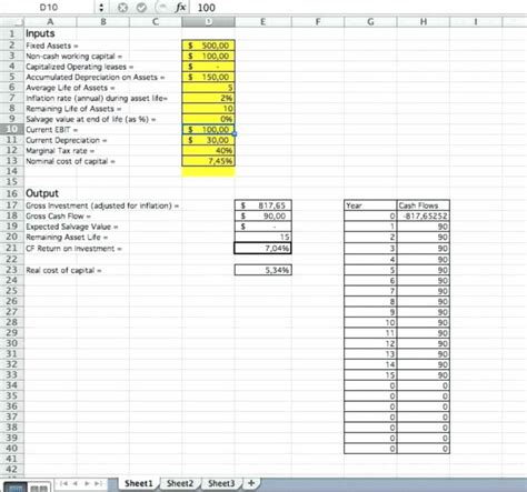 Property Evaluation Spreadsheet Inside Investment Property Spreadsheet