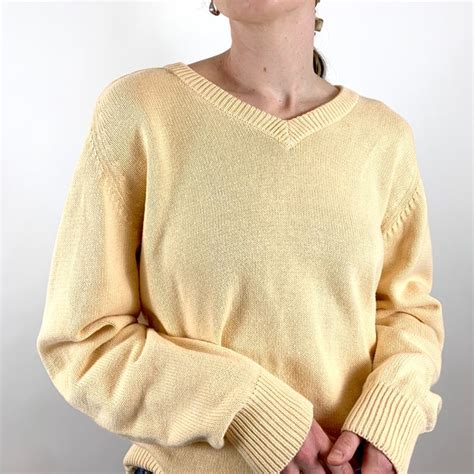 Pale Yellow Sweater Etsy