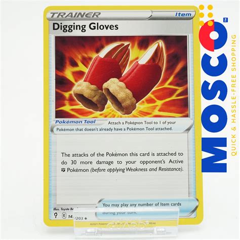 Digging Gloves 145 203 Uncommon Evolving Skies Pokemon Tool Tcg Shopee Philippines