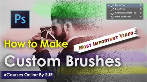 How To Make Custom Brushes Adobe Photoshop Courses Online By S U R YouTube