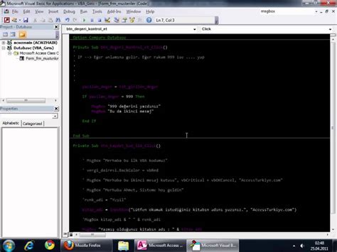 24 Microsoft Access Vba Dersleri If Elseif Else Kullanımı Youtube