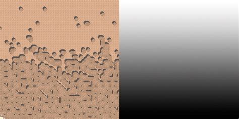 gradient input image and output from wfc with weighted feature