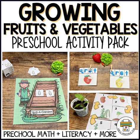 Vegetable Activities For Preschool