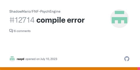 Compile Error Issue ShadowMario FNF PsychEngine GitHub