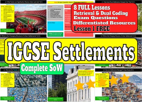 Settlements Igcse Cambridge Teaching Resources