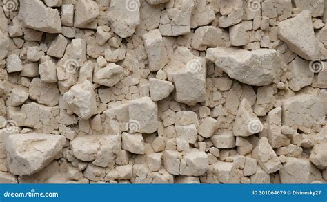 Porous Limestone Surface Featuring A Variety Of Oval And Round