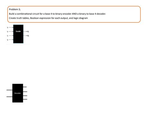 Solved Problem 3build A Combinational Circuit For A Base 4