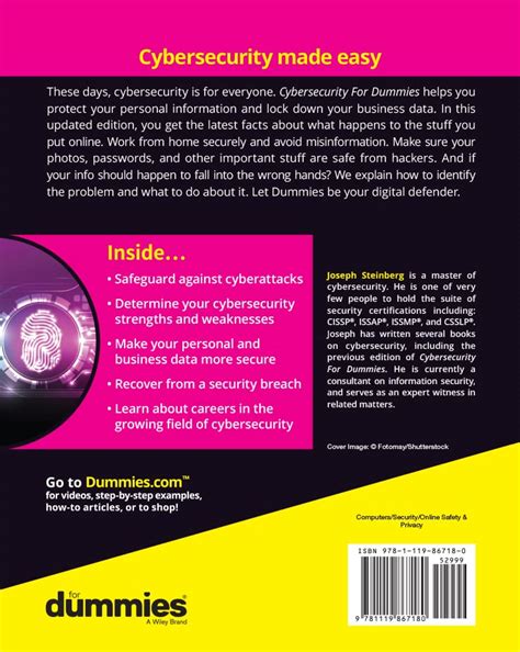 Cybersecurity For Dummies Joseph Steinberg