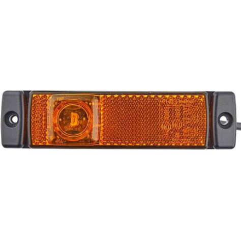 Luz De Delimitación Lateral Led Hella 12v Amarillo Leonleds