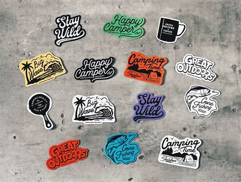 Outdoors Sticker Pack Behance