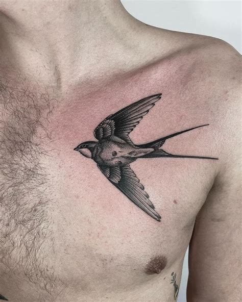Small Bird Chest Tattoo Meaningful Miniature Designs