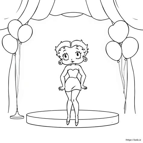 Betty Boop Coloring Pages