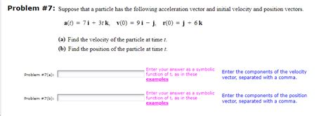 Solved Problem Suppose That A Particle Has The Following Chegg Com