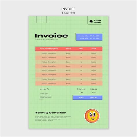 Free Psd Flat Design E Learning Template
