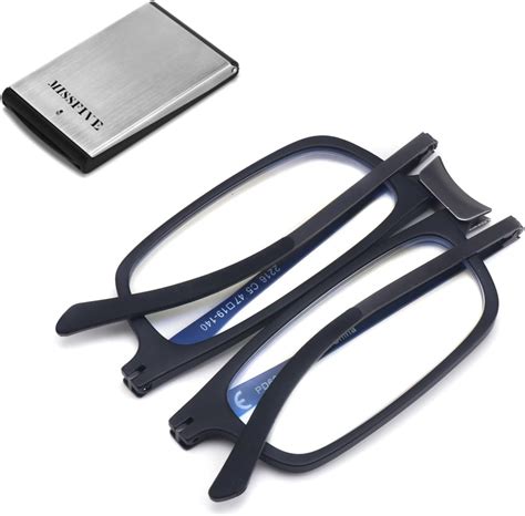 Missfive Premium Folding Reading Glasses Blue Light