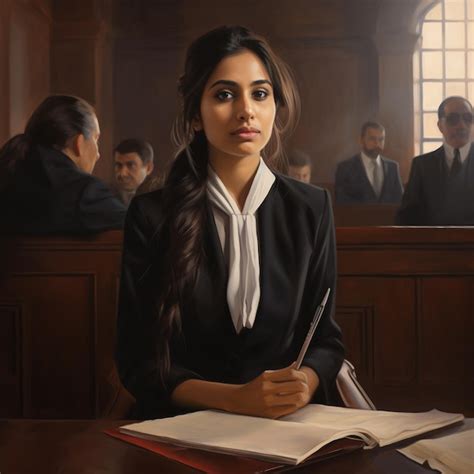 Indian Lawyer In Court