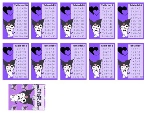 Tablas De Multiplicar Kuromi Pdf