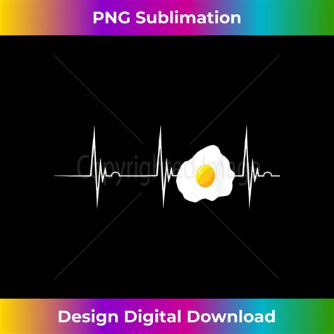 Fried Egg Heartbeat Ekg Pulse Sunny Side Up Eggs Breakfast Inspire