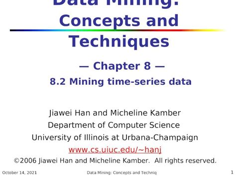 Ppt Section 82 Mining Time Series Data Dokumentips