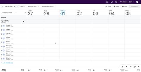 how to add and edit shifts in the schedule