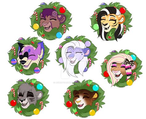 Finished Xmas Ych Batch 1 By Ashestoashkar On Deviantart