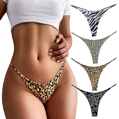 Aogda Thong For Women Cotton Underwear Low Rise Panties Woman G String Thongsmedium For Sale