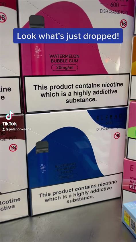 New Elfbars And Elfbar Pods Have Arrived New Elfbar Flavours Watermelon Bubble Gum Elfsuka