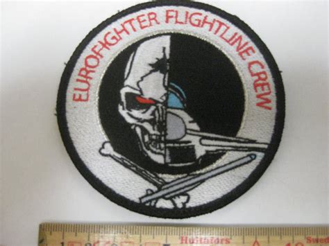 Eurofighter Flightline Crew Patch Badget Mit Klett Dran Neu Gemäss Beschreibung In