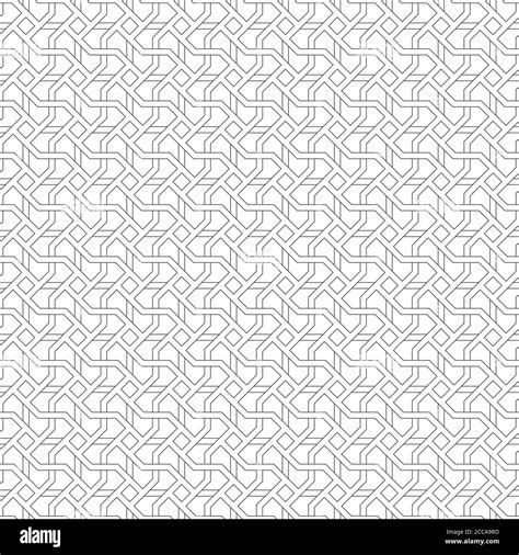 Seamless Pattern Stylish Abstract Geometric Background Modern Linear Texture With Thin Lines