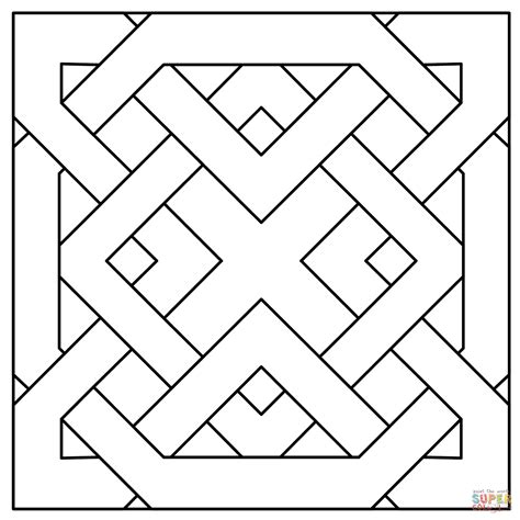 Easy Pattern Coloring Pages