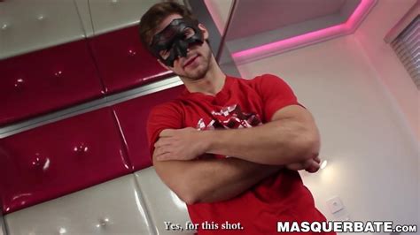 Athletic Jock With Mask On His Face Gabriel Clark Jerks Off Gay Big
