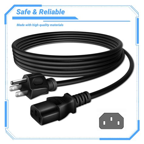 Aprelco Ac Power Cord Cable Compatible With Hp Color Laserjet Managed