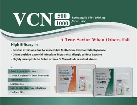 Vancomycin Injection 500 Mg Cipla Ltd Prescription At ₹ 299piece In