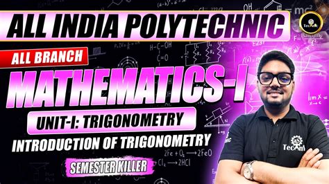 L 2 Mathematics 1st Trigonometry Polytechnic 1st Sem New Syllabus