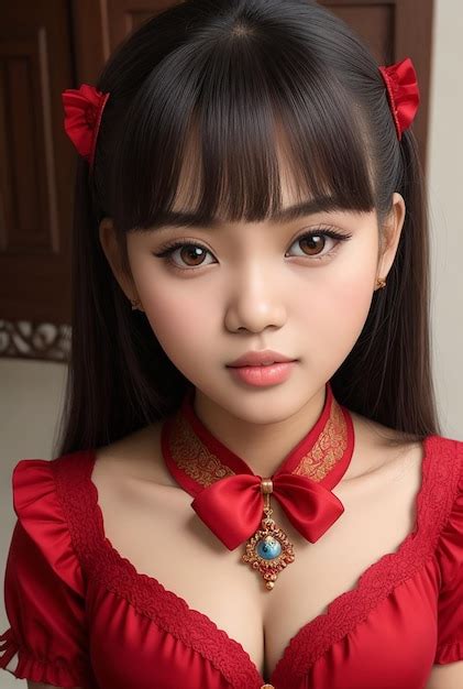 Premium Ai Image A Cute Beautiful Woman Face Photo Ai Generated