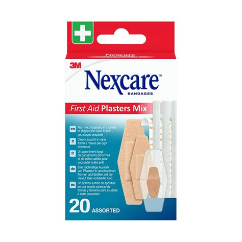 Nexcare First Aid Plaster Mix Assorted 20 Plasters Med365