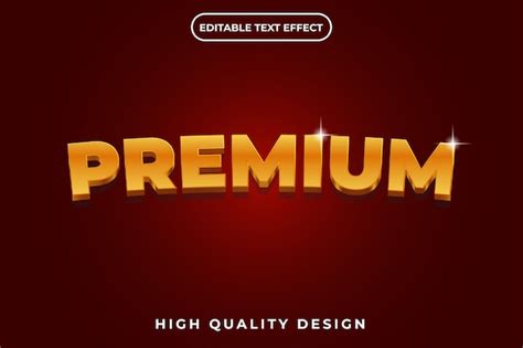 Premium Vector Editable Text Effect Premium Premium Vector Editable Text Effect Premium