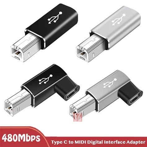 Jual Type C Ke Midi Digital Interface Adapter 480mbps Untuk Pemindai