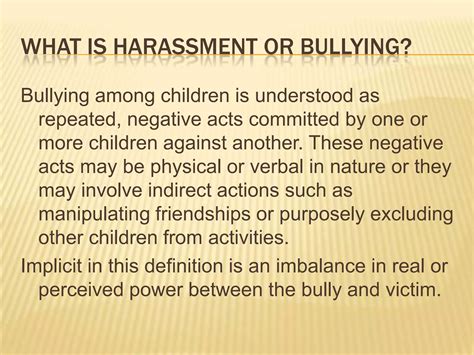 Elementary Harassment Pptx