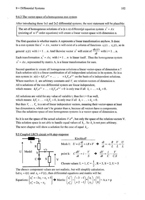 Differential Systems Electro Math