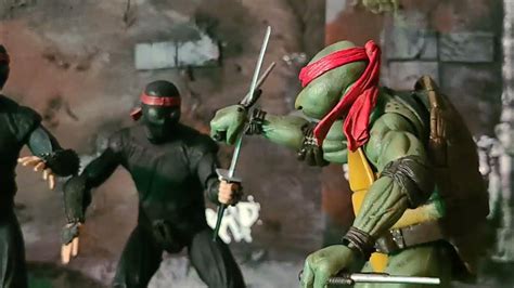 Tmnt 1990 Raph Vs Foot Soldier Stop Motion Clip 2024 Youtube