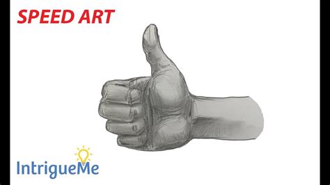 How To Draw A Thumbs Up Pose Speed Art Youtube